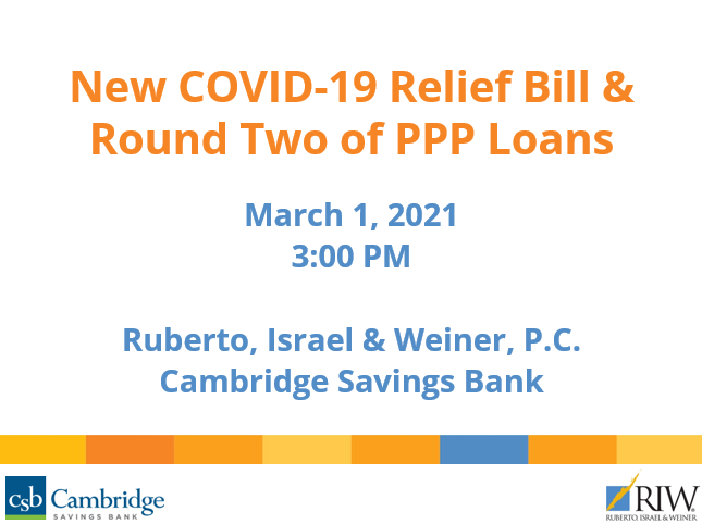 Webinar Recording: New COVID-19 Relief Bill and Round Two of PPP Loans ...